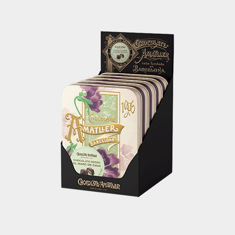 Marc de Cava Amatller Flower Pralines Tin 72g | Simón Coll