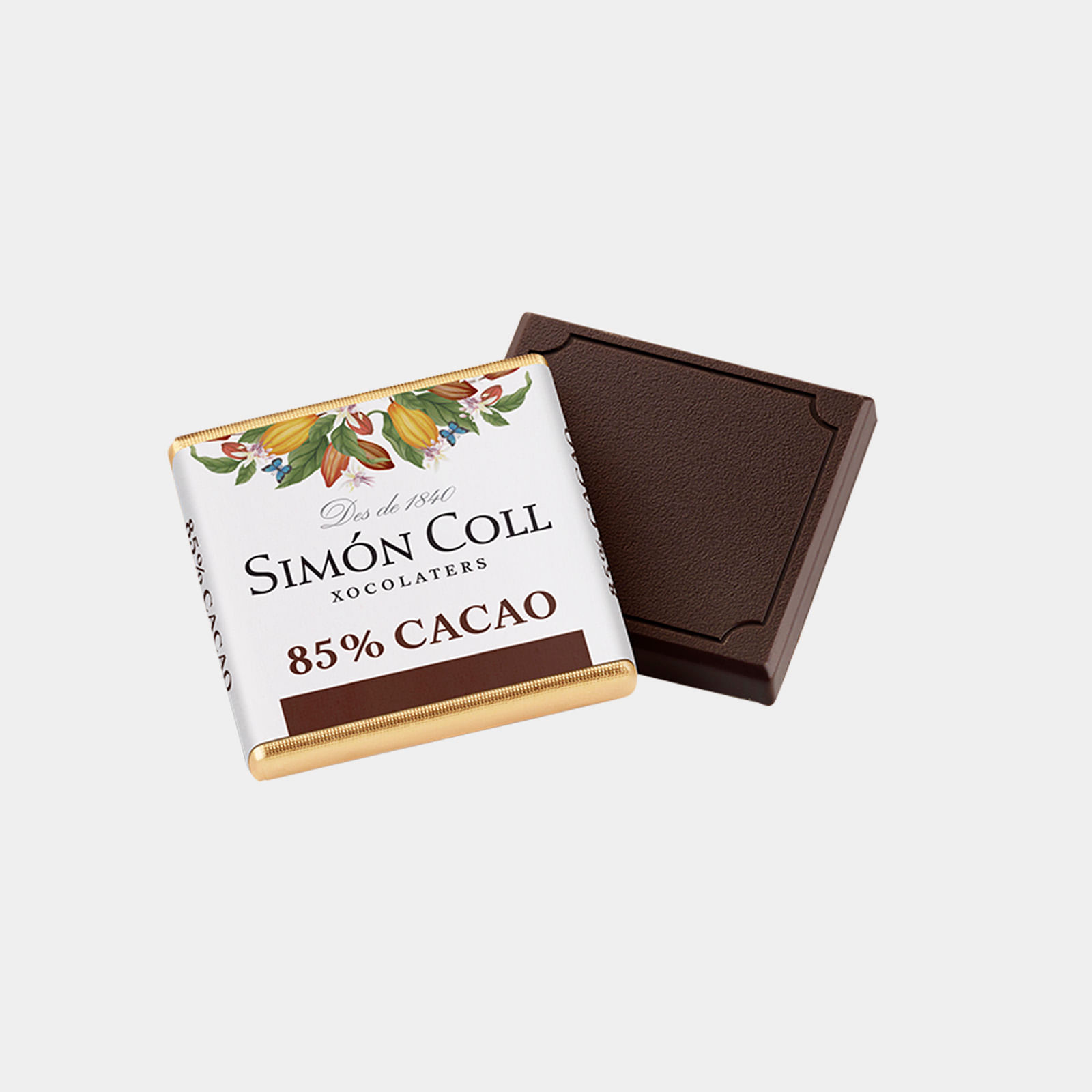 Mini Chocolates 85% cacao 5g Cajita 100u x 5g | Simón Coll