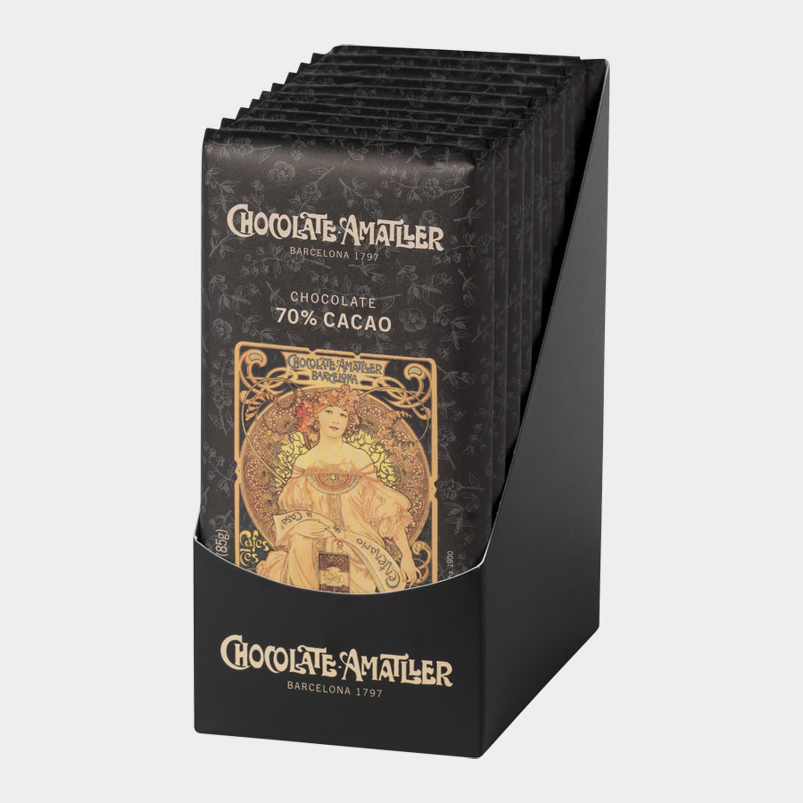 Dark Chocolate Amatller Bar 70% cocoa 85g | Simón Coll