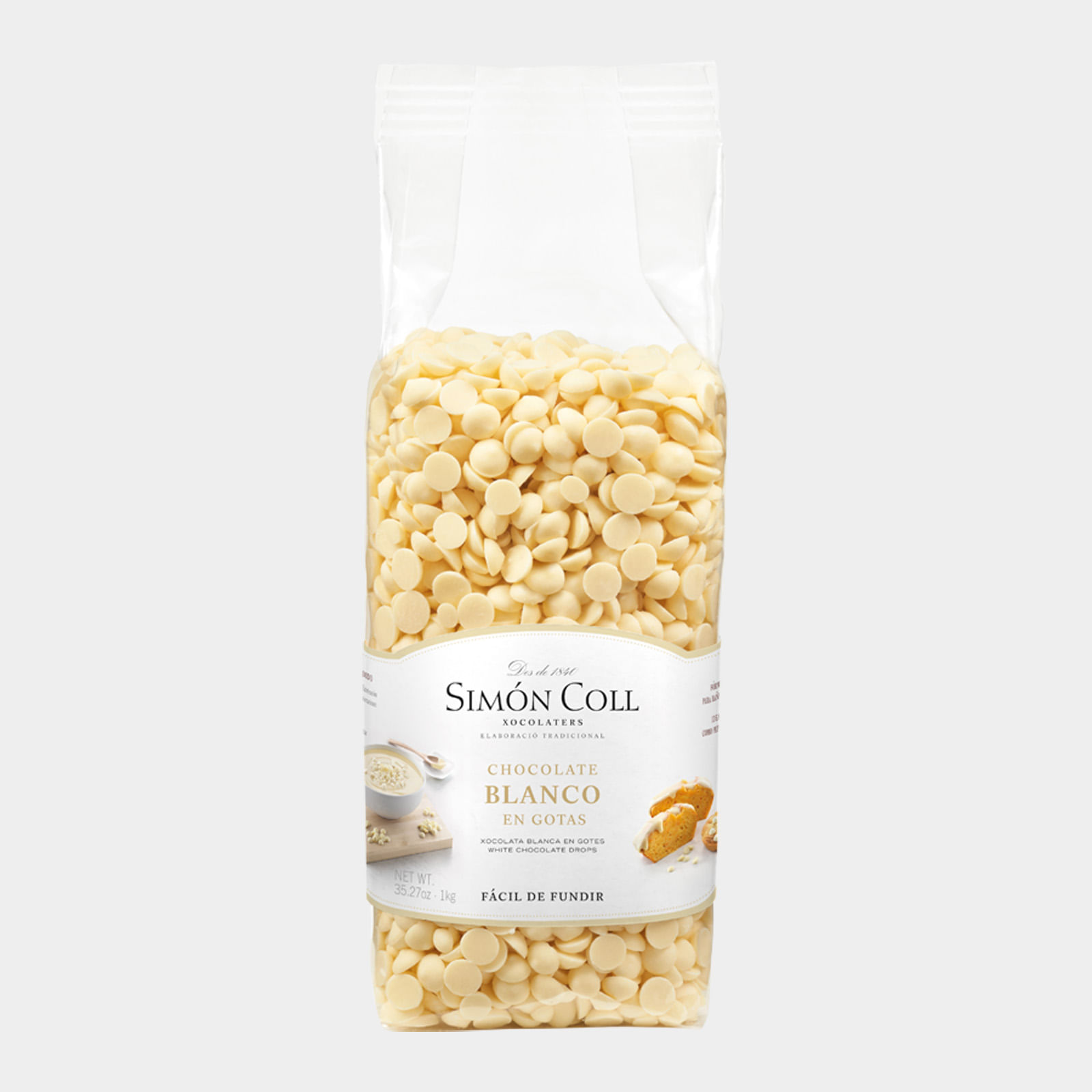 Gotas Chocolate Blanco 1kg | Simón Coll