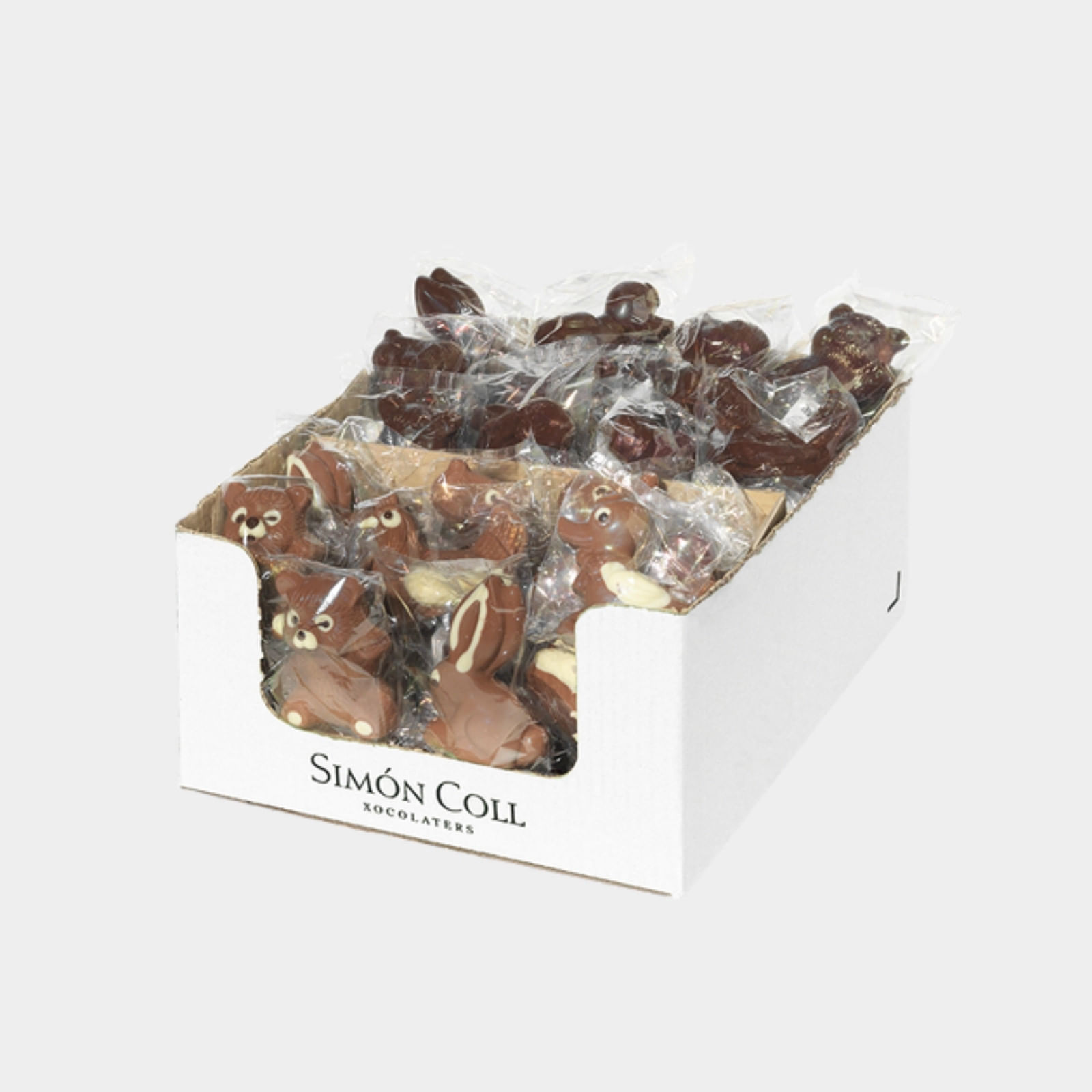 Milk and Dark Chocolates assorted figures 40u x 45g | Simón Coll