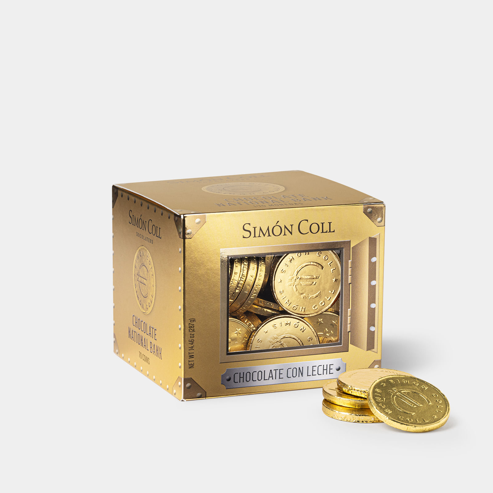 Safe box milk chocolate coins 287g | Simón Coll
